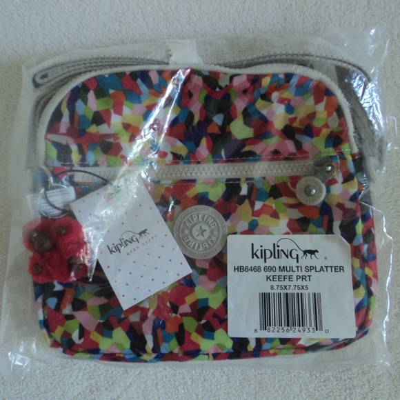 Kipling | Bags | Kipling Keefe Printed Multi Splatter Crossbody Bag ...